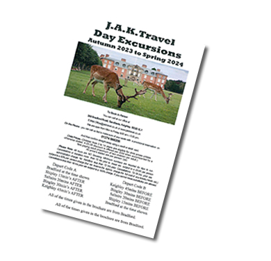 Coach excursions and Day Trips across the UK by J A K Travel